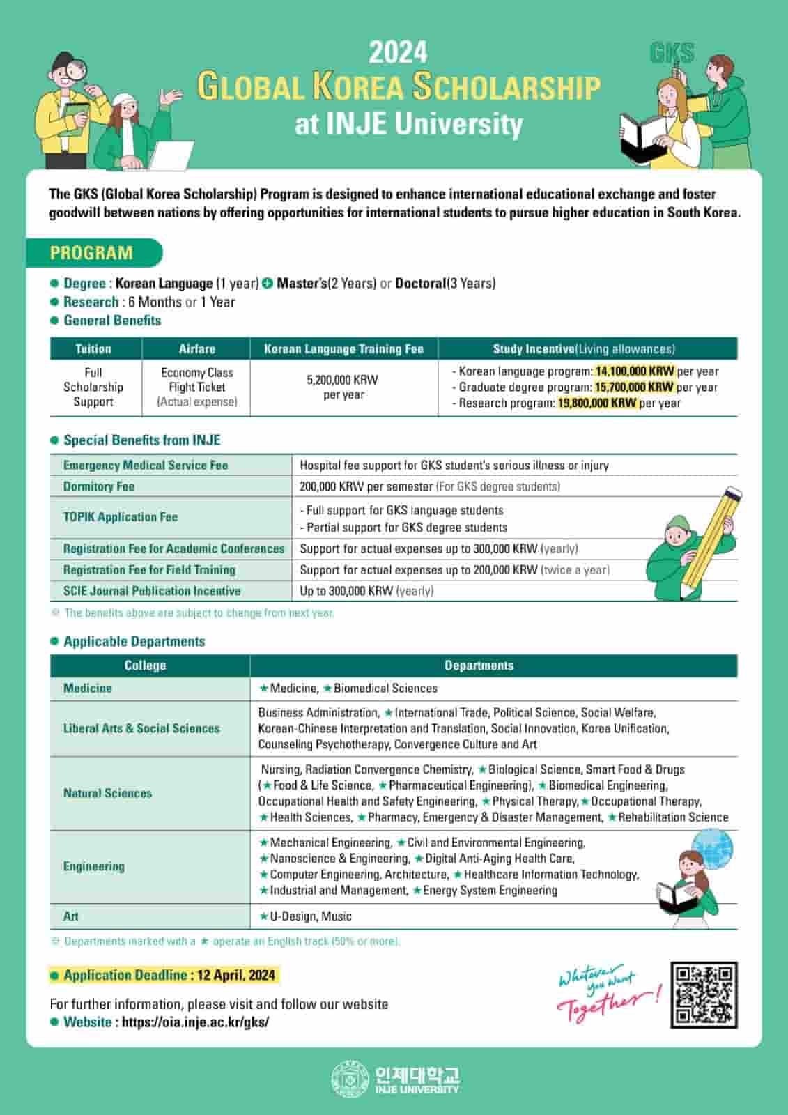 INJE University Global Korea Scholarship 2024 | (Fully Funded)