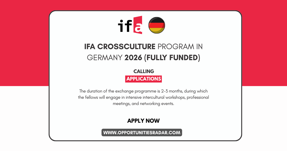 IFA CrossCulture Program in Germany 2026 (Fully Funded)