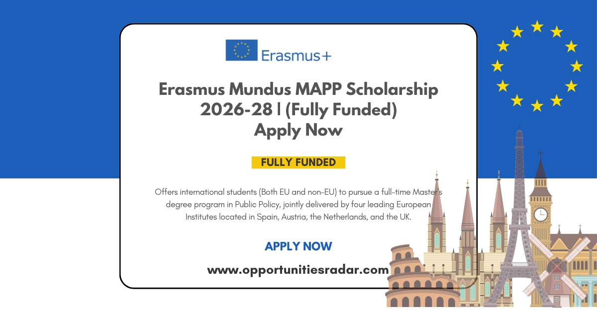Erasmus Mundus MAPP Scholarship 2026-28 | (Fully Funded)