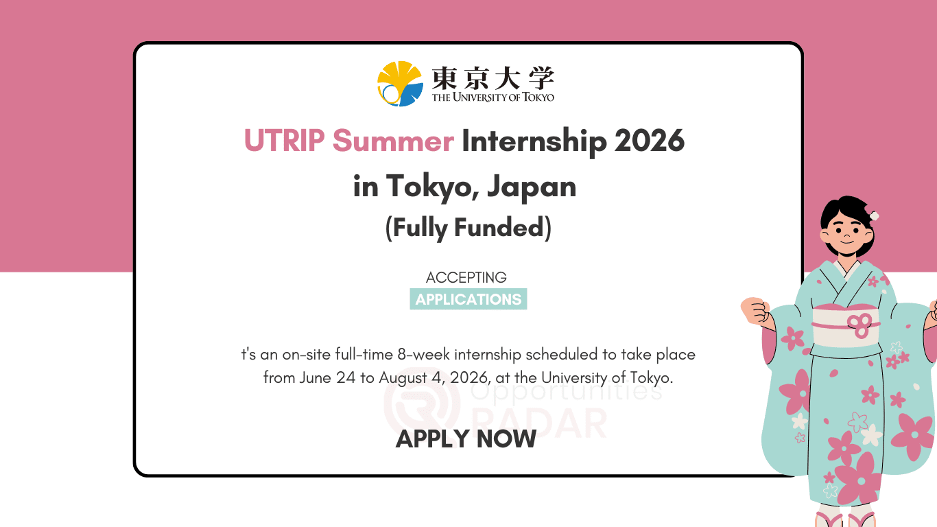 UTRIP Summer Internship 2026 in Tokyo, Japan (Fully Funded)
