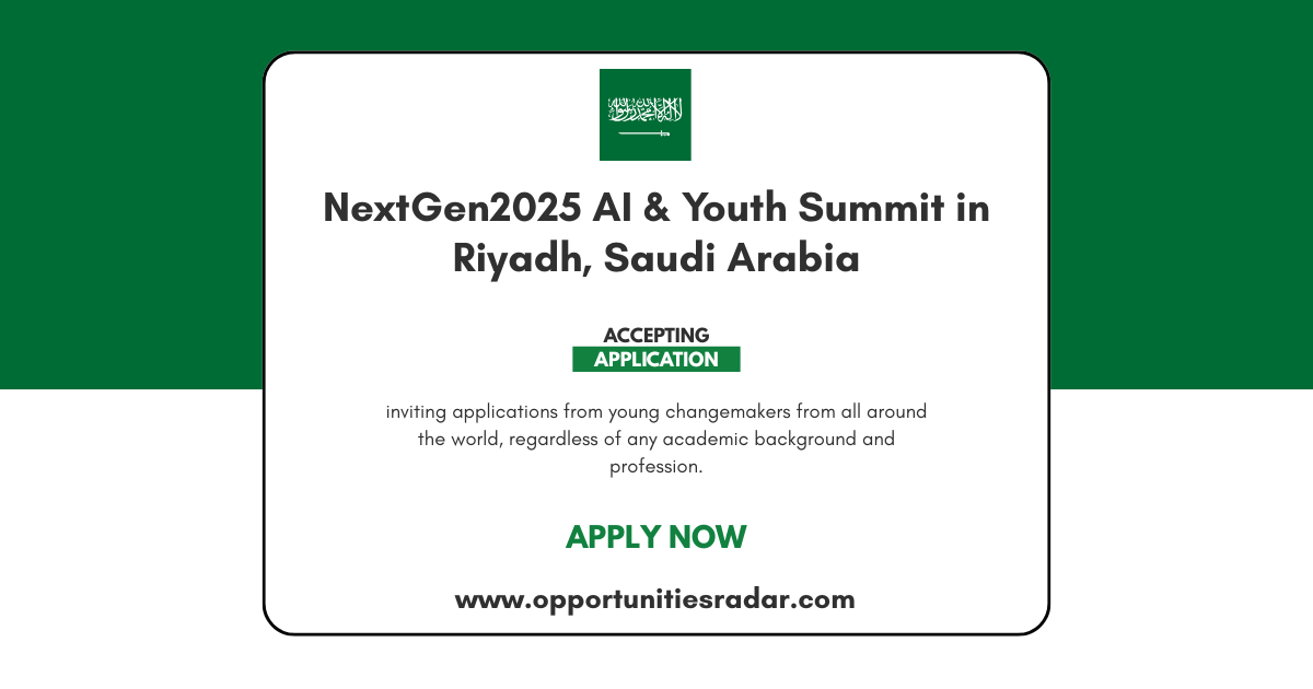 NextGen2030 AI & Youth Summit in Riyadh, Saudi Arabia