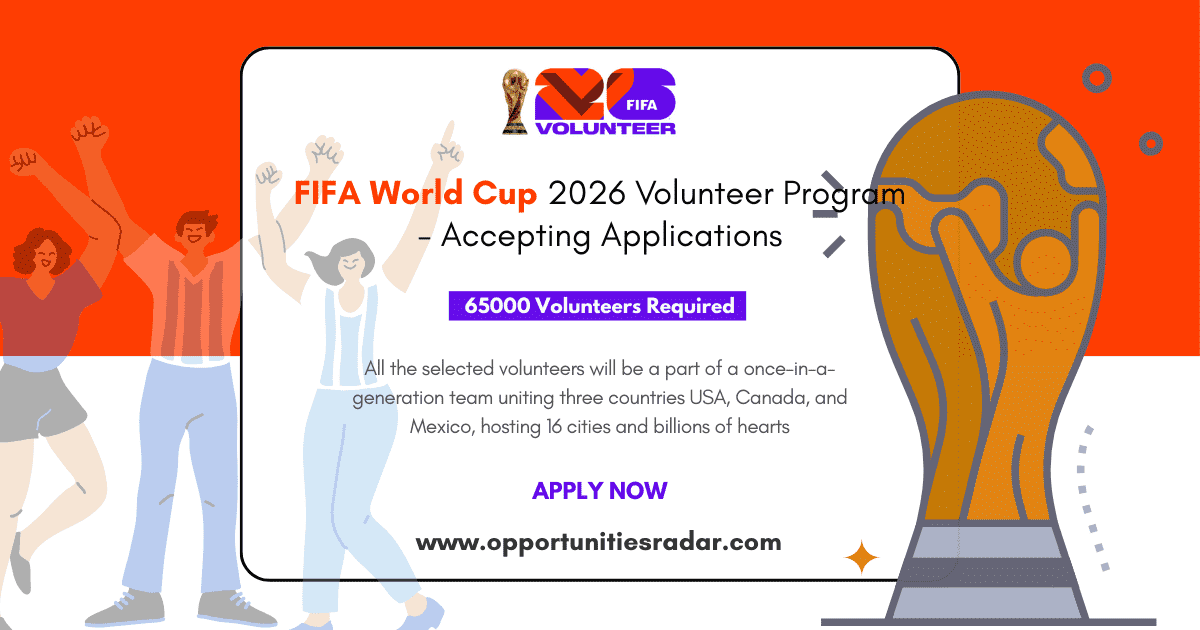 FIFA World Cup 2026 Volunteer Program - Accepting Applications