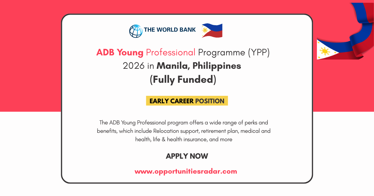 ADB Young Professional Program (YPP) 2026 in Philippines