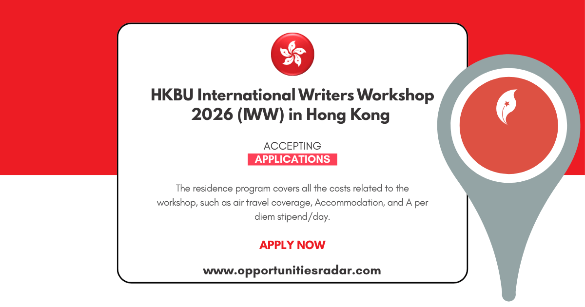 HKBU International Writers Workshop 2026 (IWW) in Hong Kong
