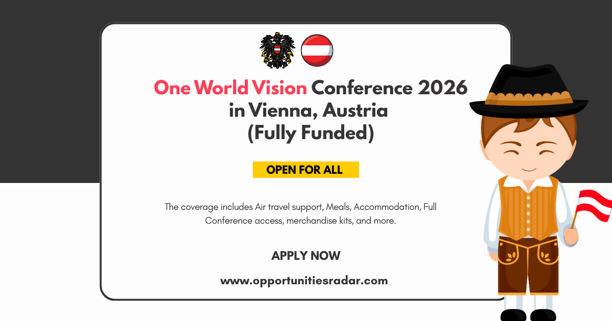 One World Vision Conference 2026 in Vienna, Austria (Fully Funded)