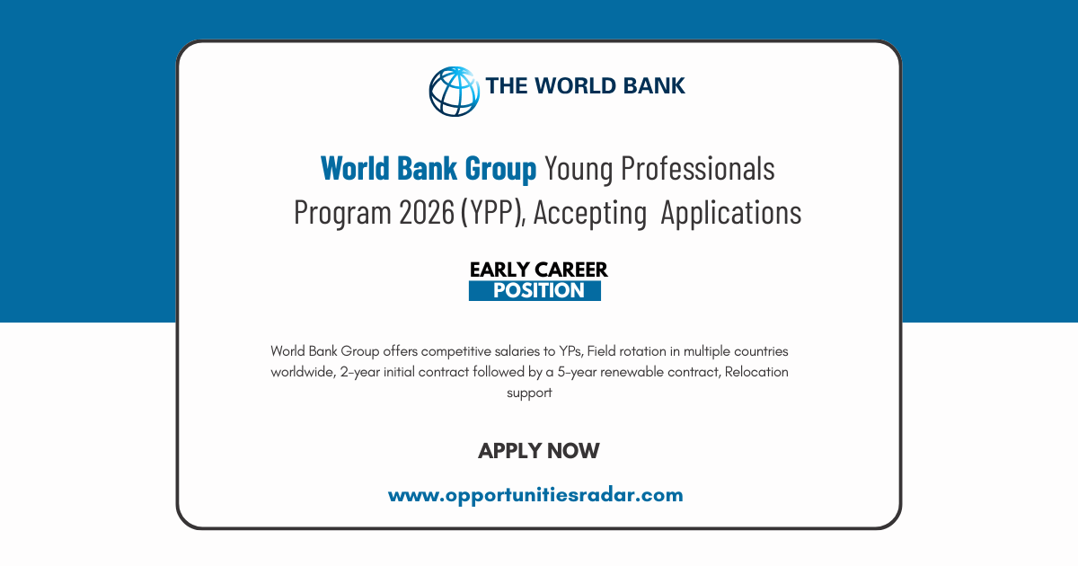 World Bank Young Professionals Program 2026 (YPP)