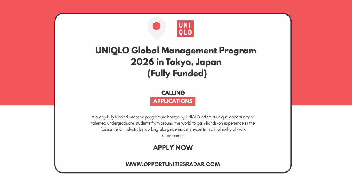 UNIQLO Global Management Program 2026 in Tokyo (Fully Funded)