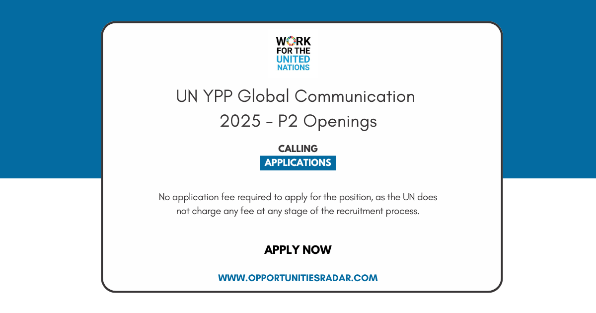 United Nations YPP Global Communication 2025 (P2) - Position
