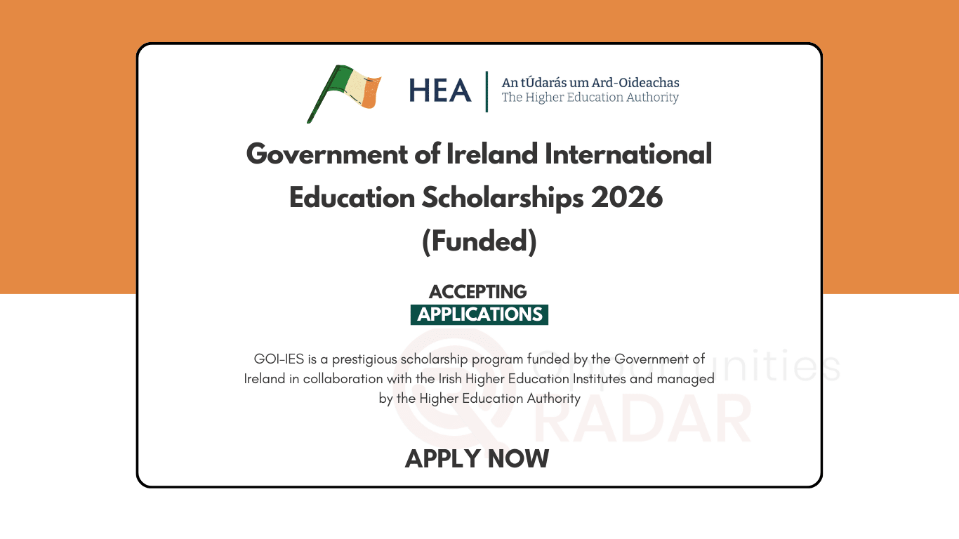 Government of Ireland International Education Scholarships 2026 (Funded)