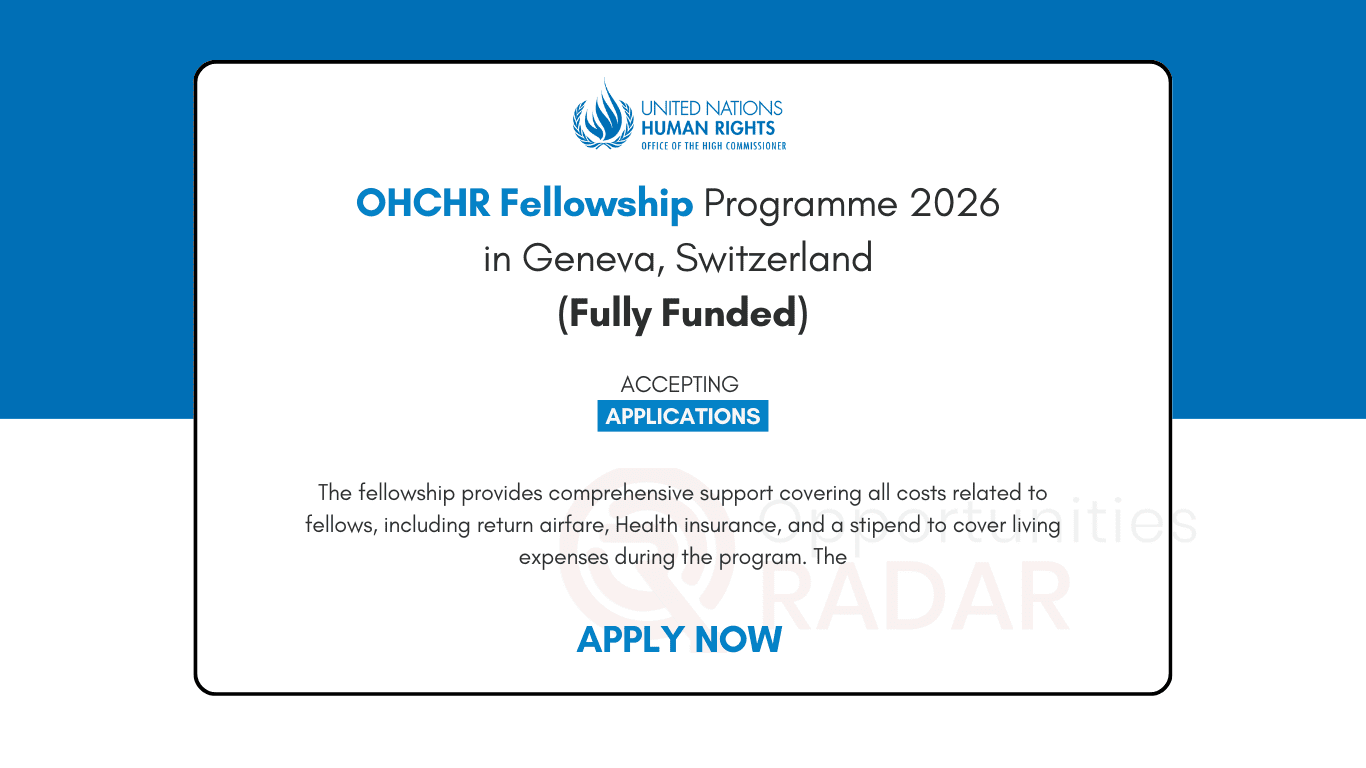 OHCHR Fellowship Programme 2026 in Switzerland (Fully Funded)