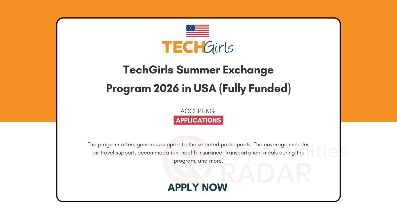 TechGirls Summer Exchange Program 2026 in USA (Fully Funded)