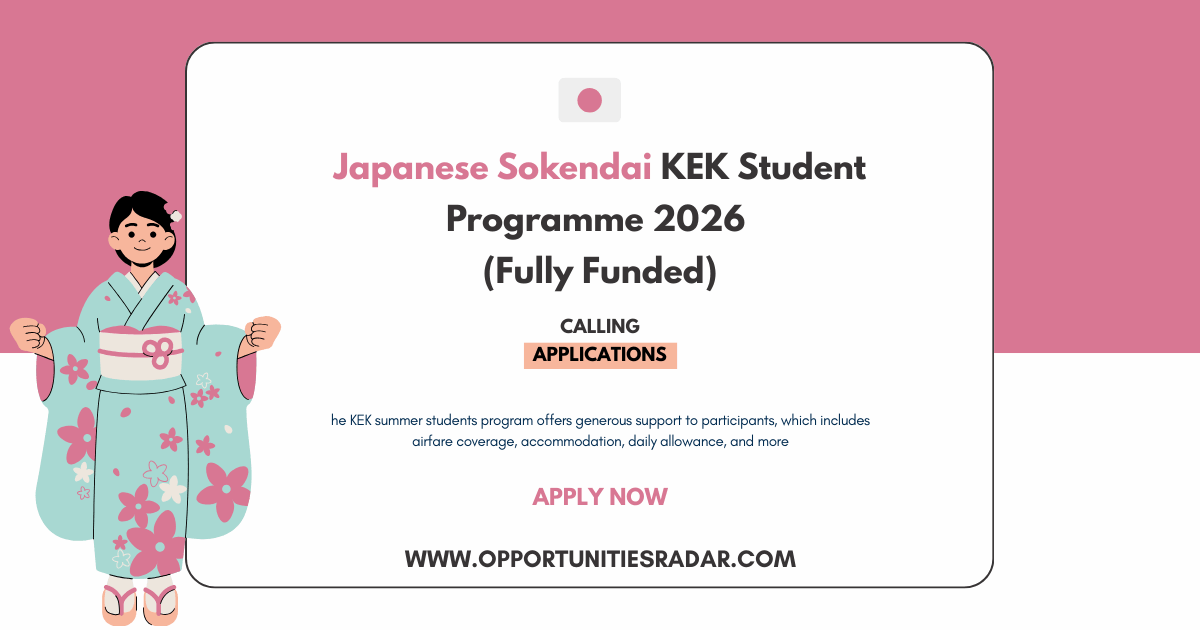 Sokendai KEK Student Program 2026 in Japan (Fully Funded)