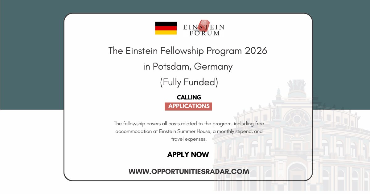 Einstein Fellowship Program 2026 in Potsdam, Germany (Fully Funded)