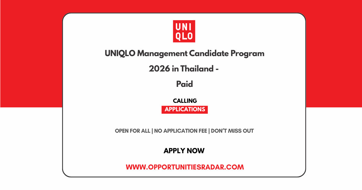 UNIQLO Management Candidate Program 2026 in Thailand - Paid