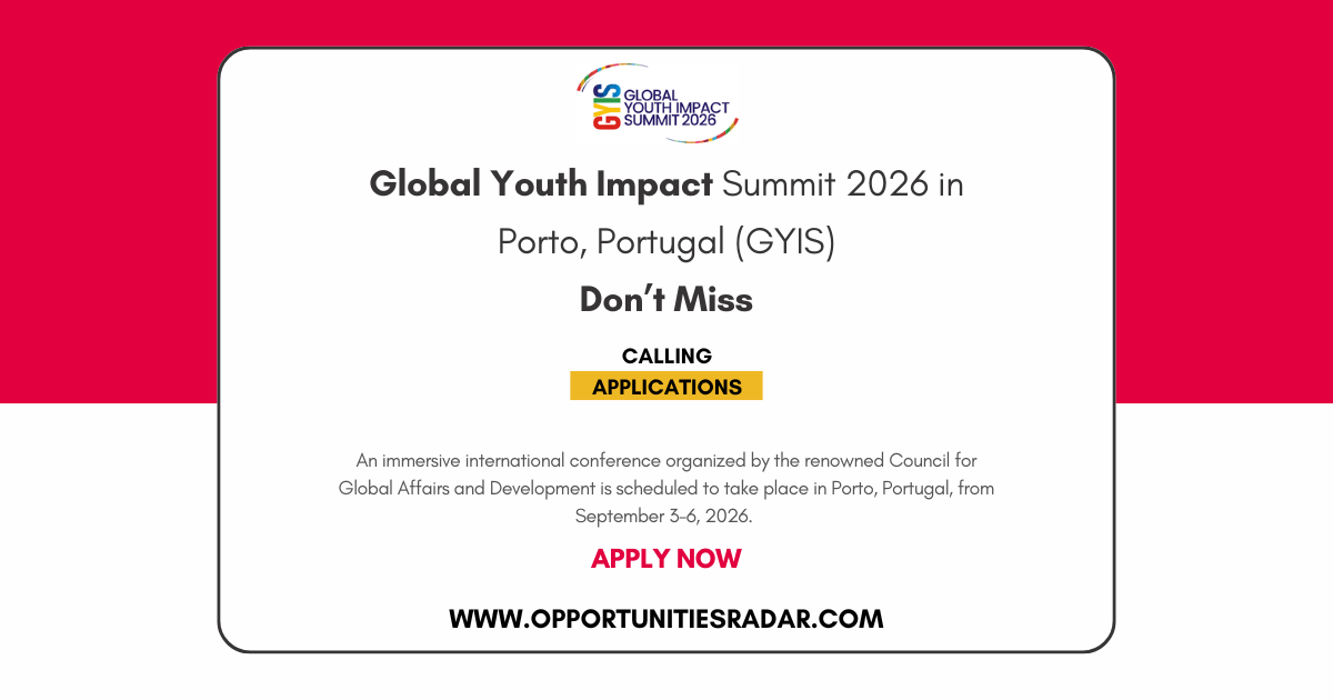 Global Youth Impact Summit 2026 in Porto, Portugal (GYIS)